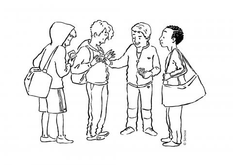 Sensoa Vlaggensysteem voorbeeld situatiekaart gele vlag | Sensoa